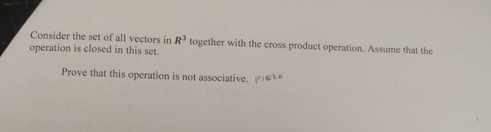 Solved Consider the set of all vectors in RP together with | Chegg.com