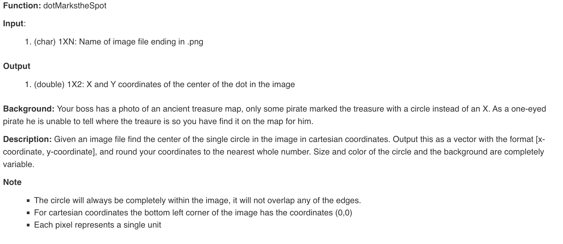 Function Dotmarksthespot Input 1 Char 1xn Name 