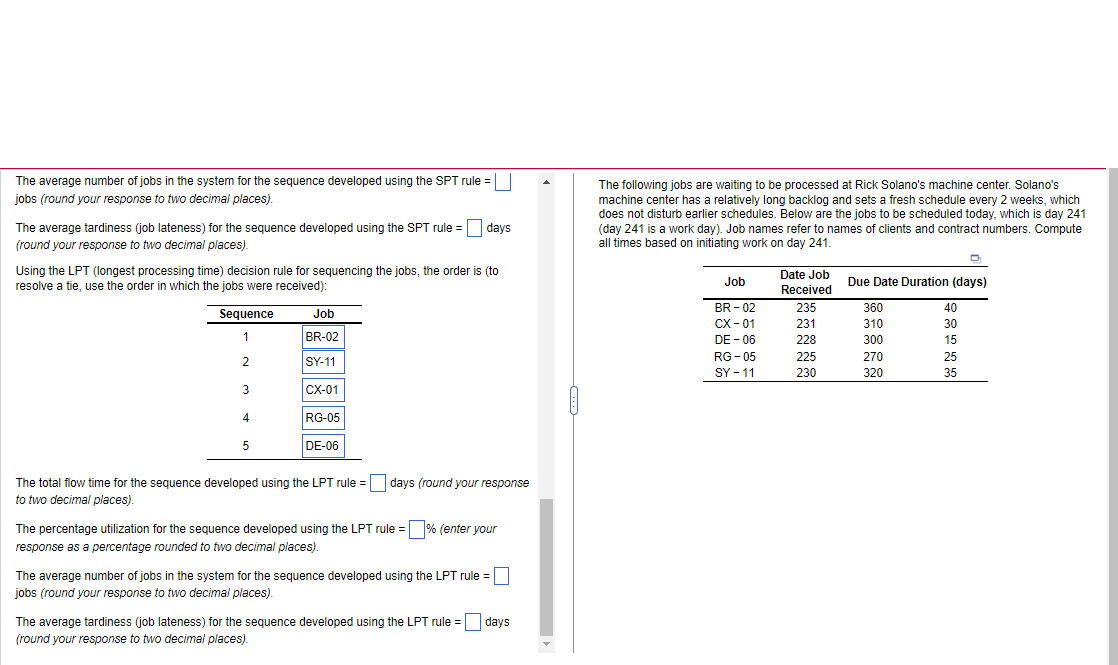 Using the FCFS (first come, first served) decision | Chegg.com