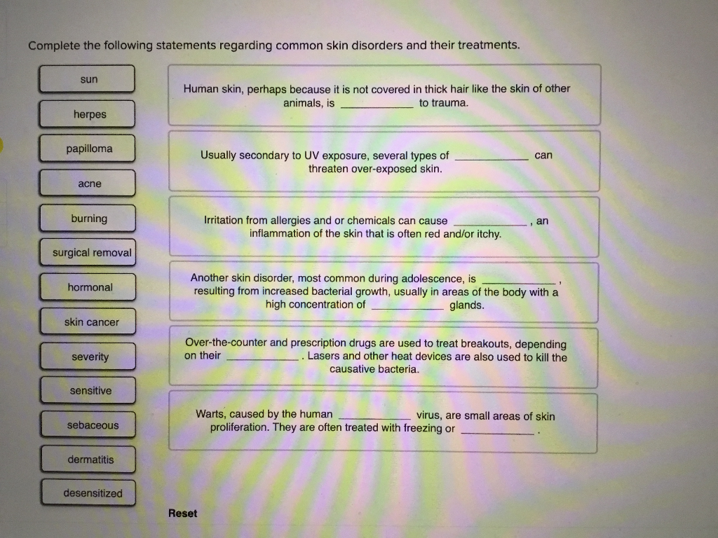 Solved Complete the following statements regarding common | Chegg.com