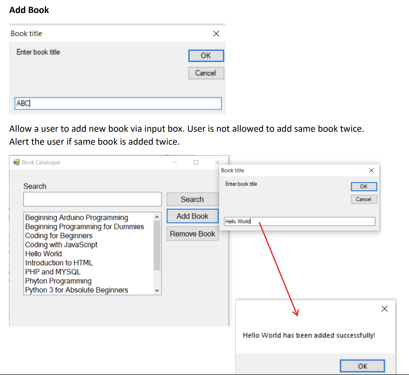 Solved Hi, I am not sure on how to do this part in visual | Chegg.com