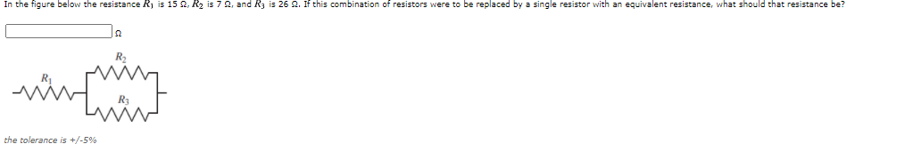 Solved In the figure below the resistance Rj is 152, R2 is | Chegg.com