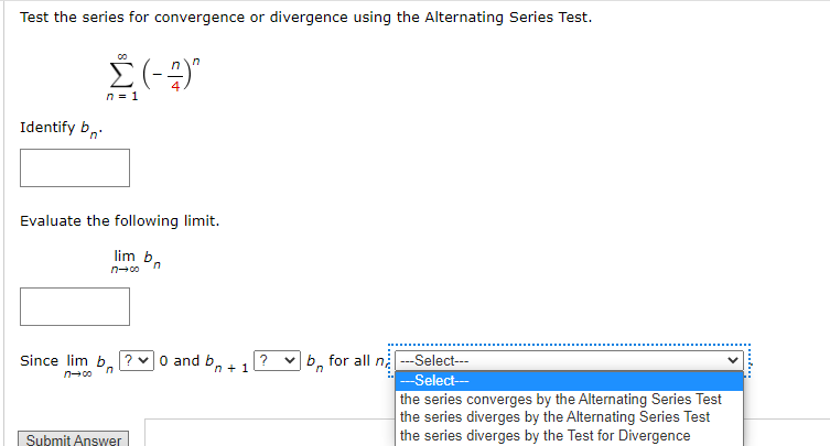 Solved Test the series for convergence or divergence using | Chegg.com