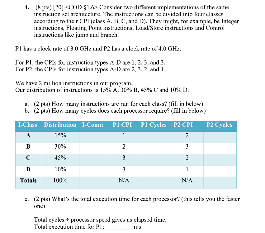 Solved Consider two different implementations of | Chegg.com