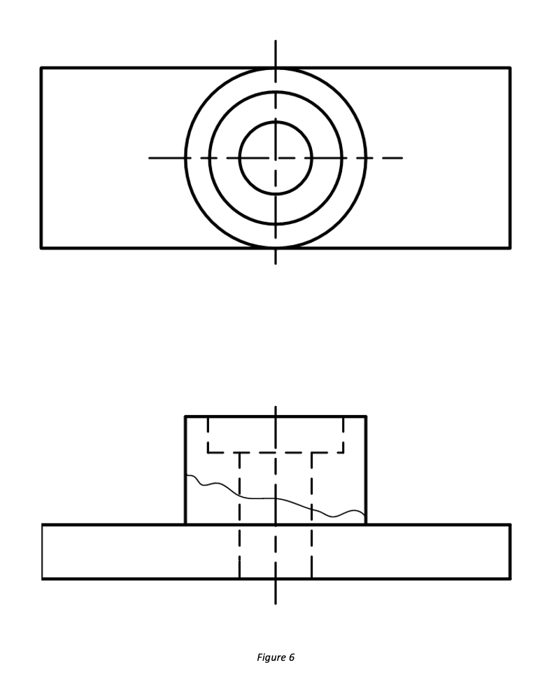 Solved On a separate orthographic grid sheet, simply draw | Chegg.com