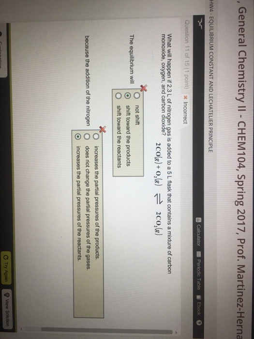 Solved What will happen if 2.3 L of nitrogen gas is added to | Chegg.com