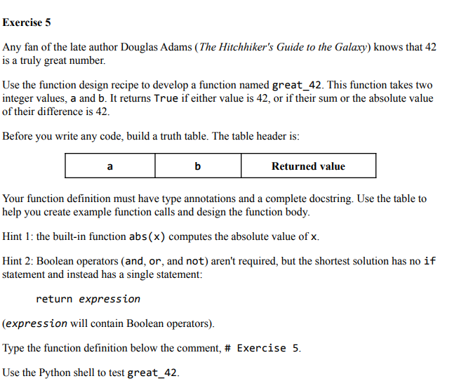 Solved Any fan of the late author Douglas Adams (The | Chegg.com