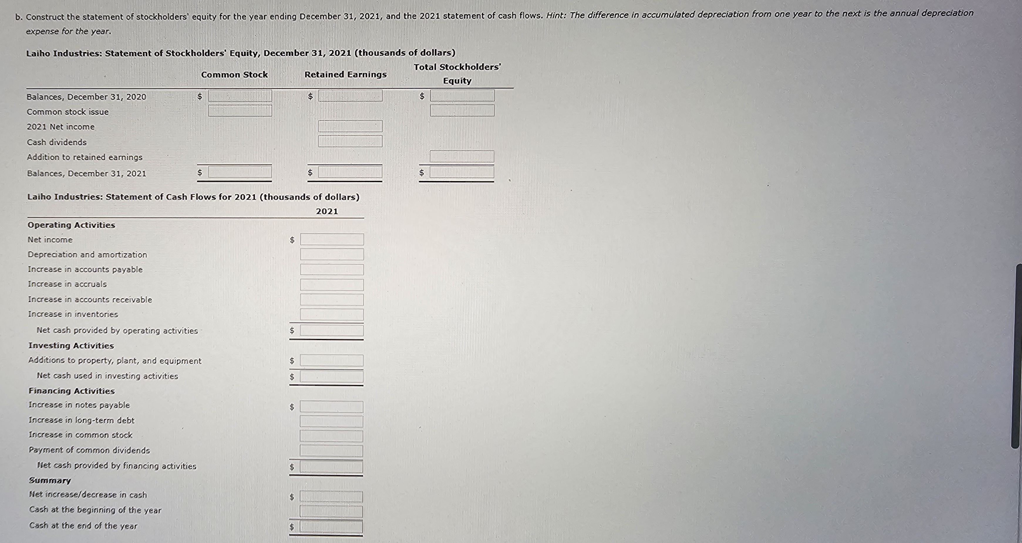 c. Calculate 2020 and 2021 net operating working | Chegg.com