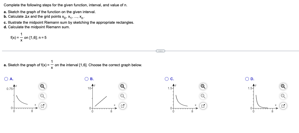 Solved Complete the following steps for the given function, | Chegg.com