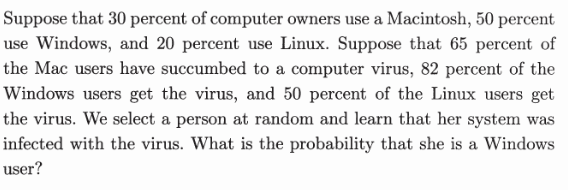 Solved Suppose that 30 percent of computer owners use a | Chegg.com