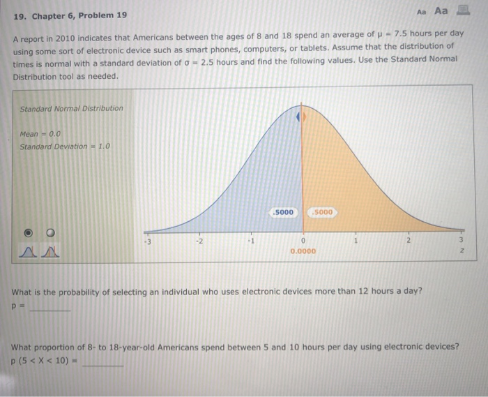 Solved 14. Chapter 6, Problem 14 Aa Aa For a normal | Chegg.com