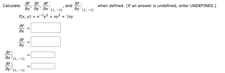Solved af af af af Calculate and I əx' ay' ax (1,-1) ay | Chegg.com
