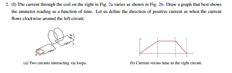 Solved (I) ﻿The current through the coil on the right in | Chegg.com