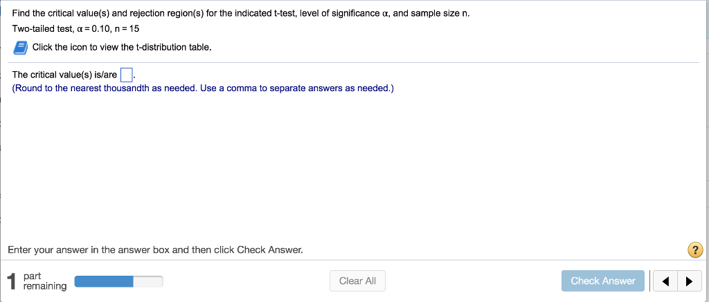 Solved Find the critical value(s) and rejection region(s) | Chegg.com
