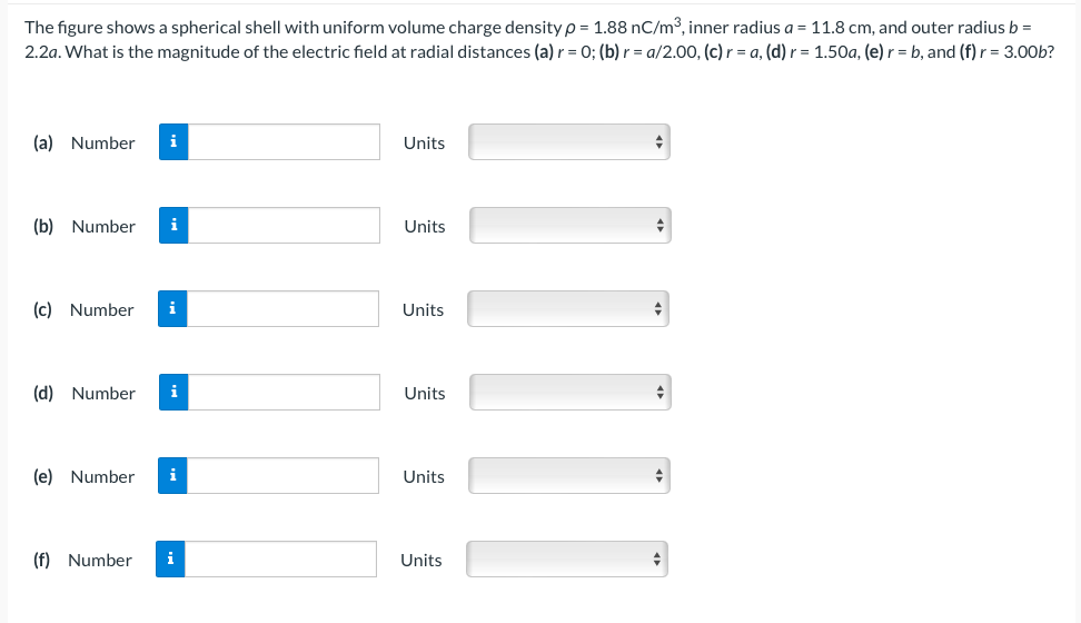 Solved The figure shows a spherical shell with uniform | Chegg.com
