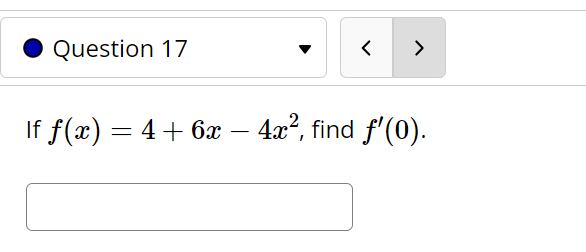 Solved f(x)=4+6x−4x2 | Chegg.com