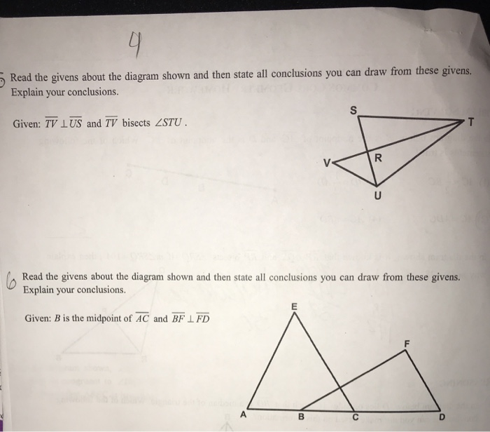 Solved Read the givens about the diagram shown and then | Chegg.com