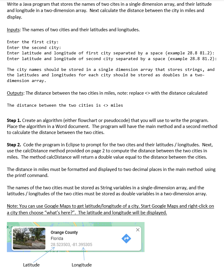 Solved Write a Java program that stores the names of two | Chegg.com