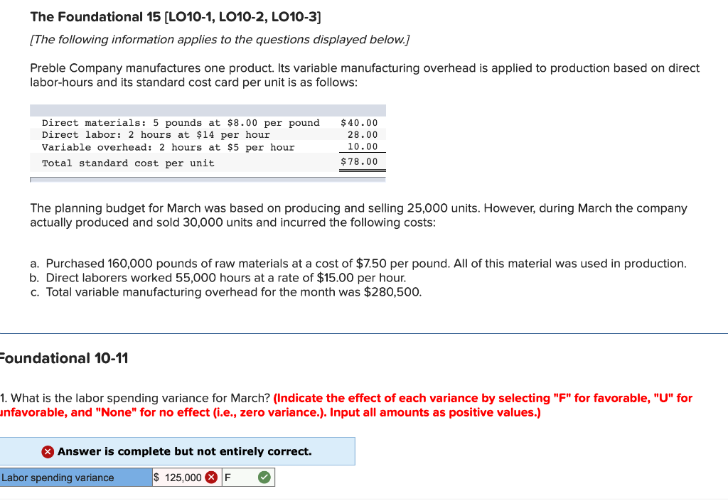 Solved The Foundational 15 (LO10-1, LO10-2, LO10-3) (The | Chegg.com