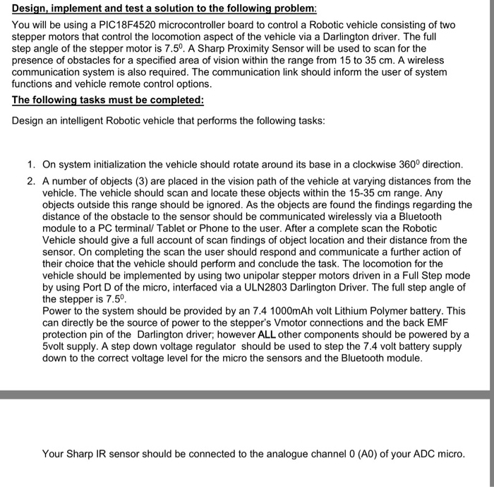 You will be using a PIC18F4520 microcontroller board | Chegg.com