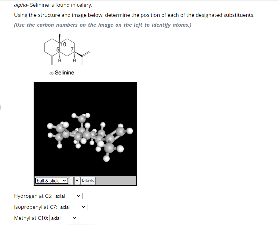 Solved alpha- Selinine is found in celery. Using the | Chegg.com