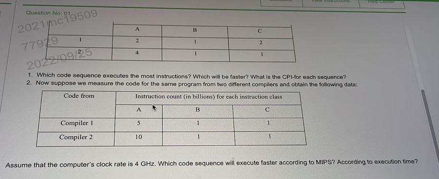 Solved A compiler designer is trying to decide between two | Chegg.com