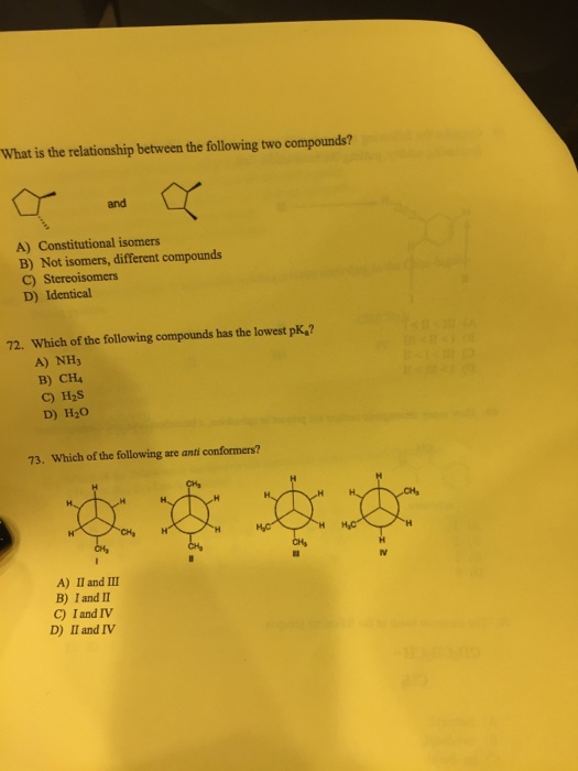 Solved 68. Consider the following molecule with protons | Chegg.com