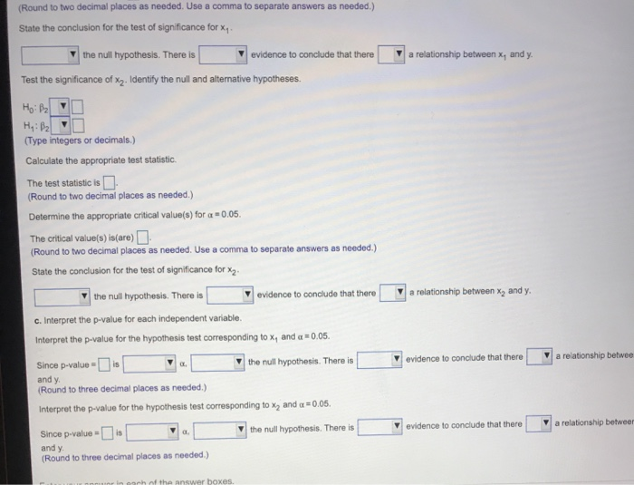 Solved a. Using technology, construct a regression model | Chegg.com