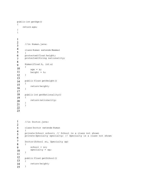 Solved Inheritance and Interfaces By the end of this | Chegg.com