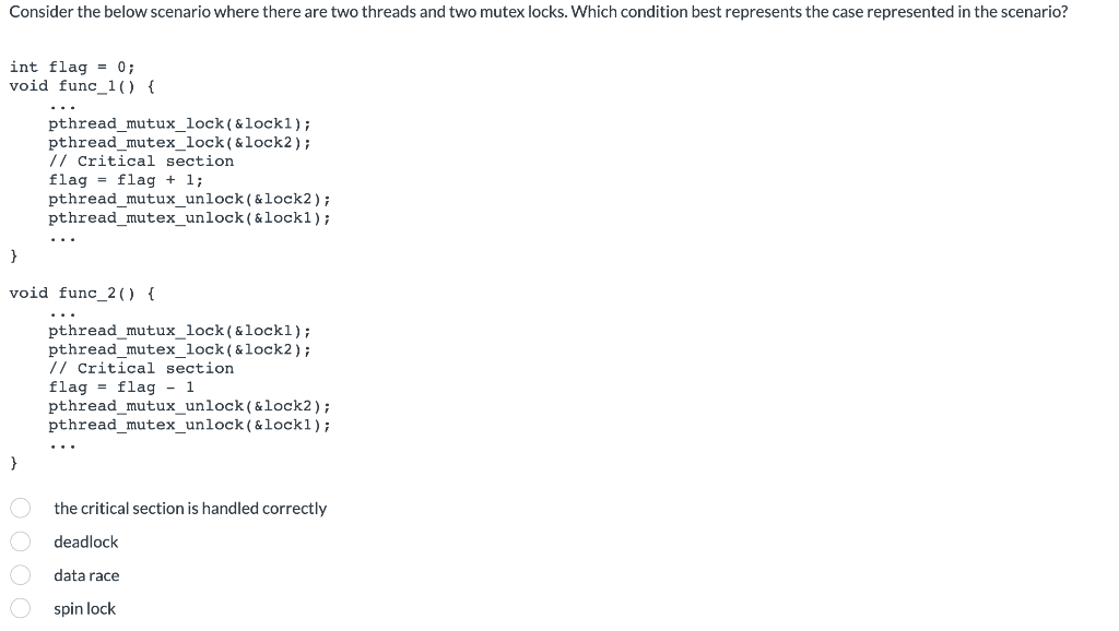 Solved Consider the below scenario where there are two | Chegg.com