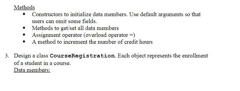 Solved Objectives: Students will 1. apply structured | Chegg.com
