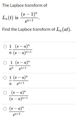 Solved Find the Laplace transform of f(t) = (t? – t) sint. | Chegg.com
