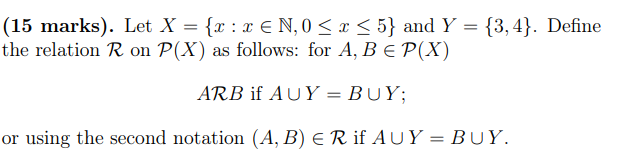 Solved (a) Show R is an equivalence relation; (b) List the | Chegg.com