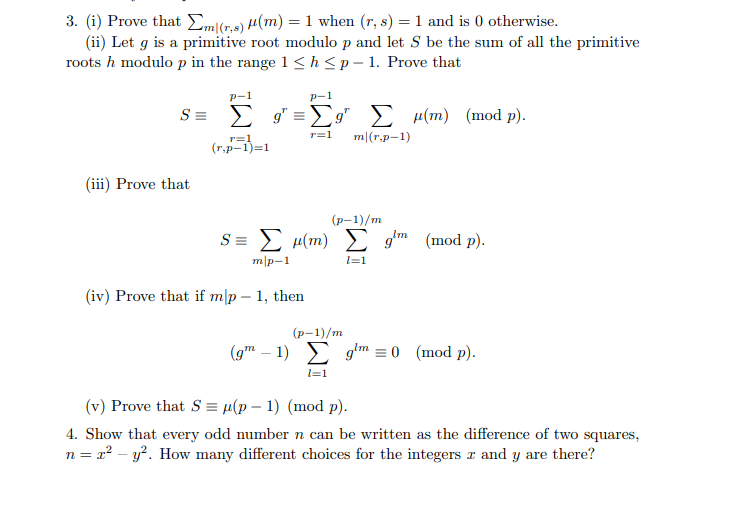 Solved 3. (i) Prove that r u m) = 1 when (rs) = 1 and is 0 | Chegg.com
