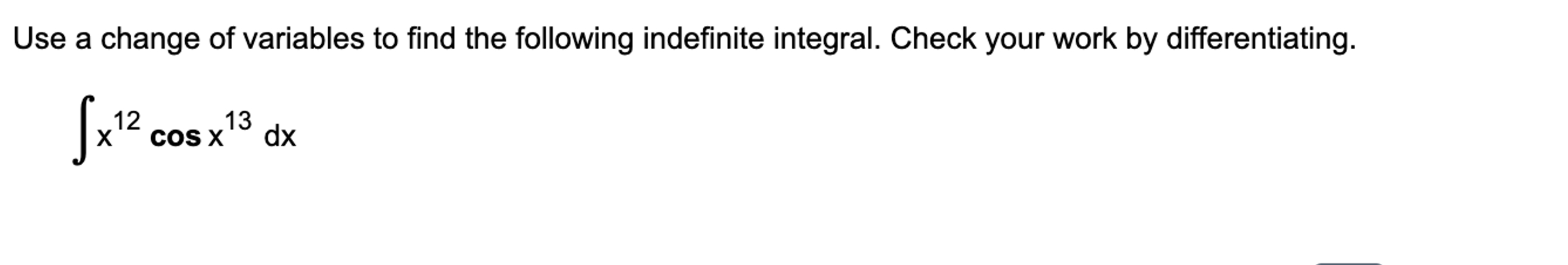 Solved Use a change of variables to find the following | Chegg.com