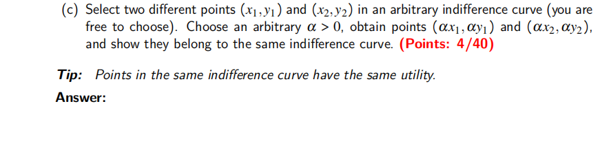 1. A very important class of preference relations is | Chegg.com