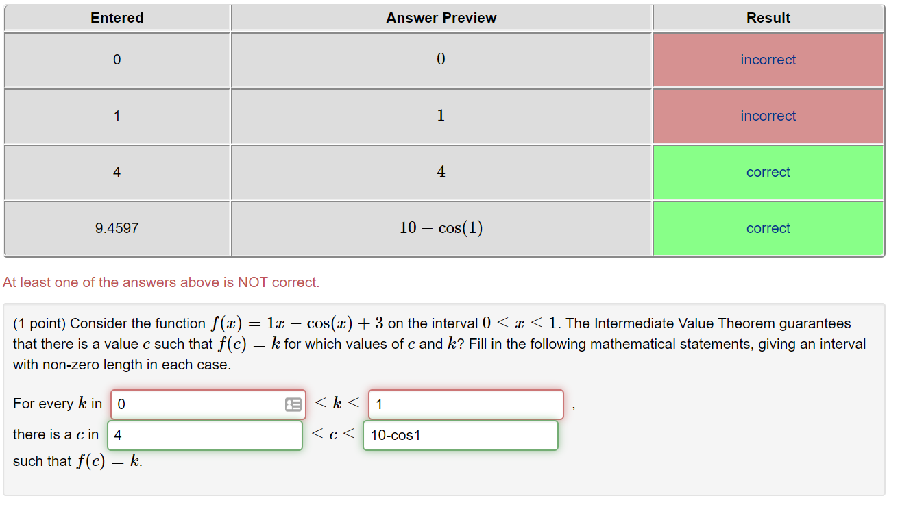 Solved Entered Answer Preview Result incorrect incorrect | Chegg.com