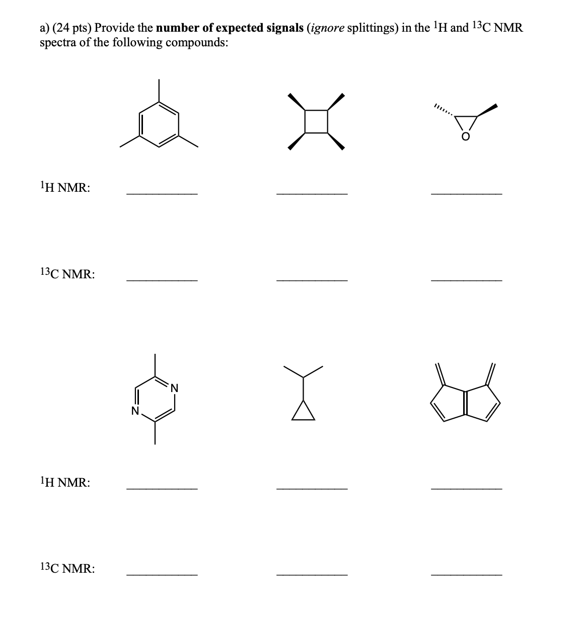 Solved a) (24 ﻿pts) ﻿Provide the number of expected signals | Chegg.com