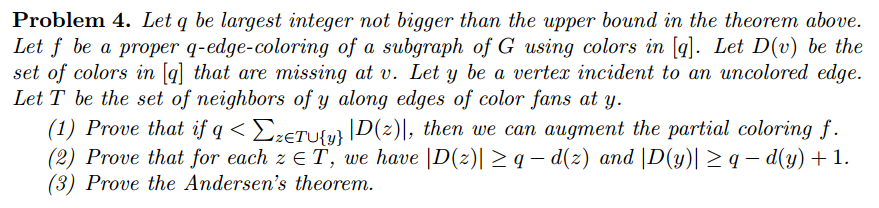 Solved Problem 4. ﻿Let q be ﻿largest integer not bigger than | Chegg.com