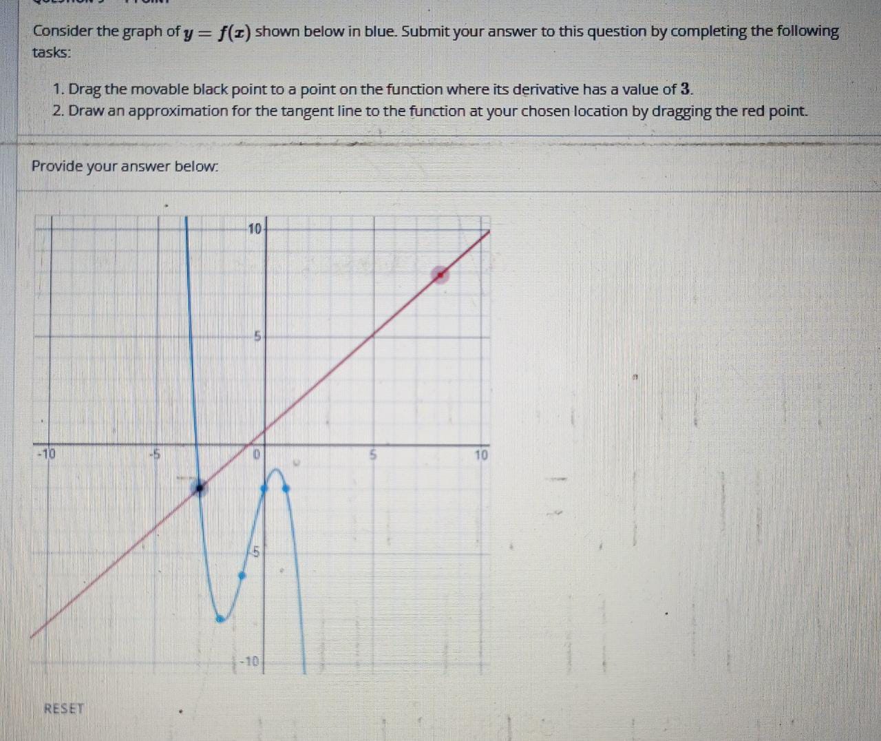 Solved Consider the graph of y=f(x) shown below in blue. | Chegg.com