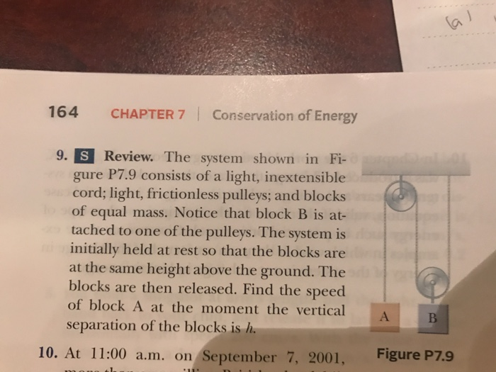 Solved 164 CHAPTER 7 Conservation of Energy 9. S Review. The | Chegg.com