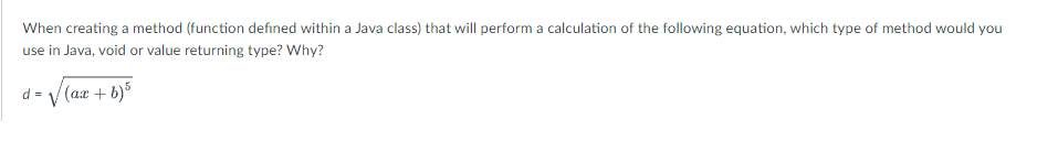 Solved When creating a method (function defined within a | Chegg.com