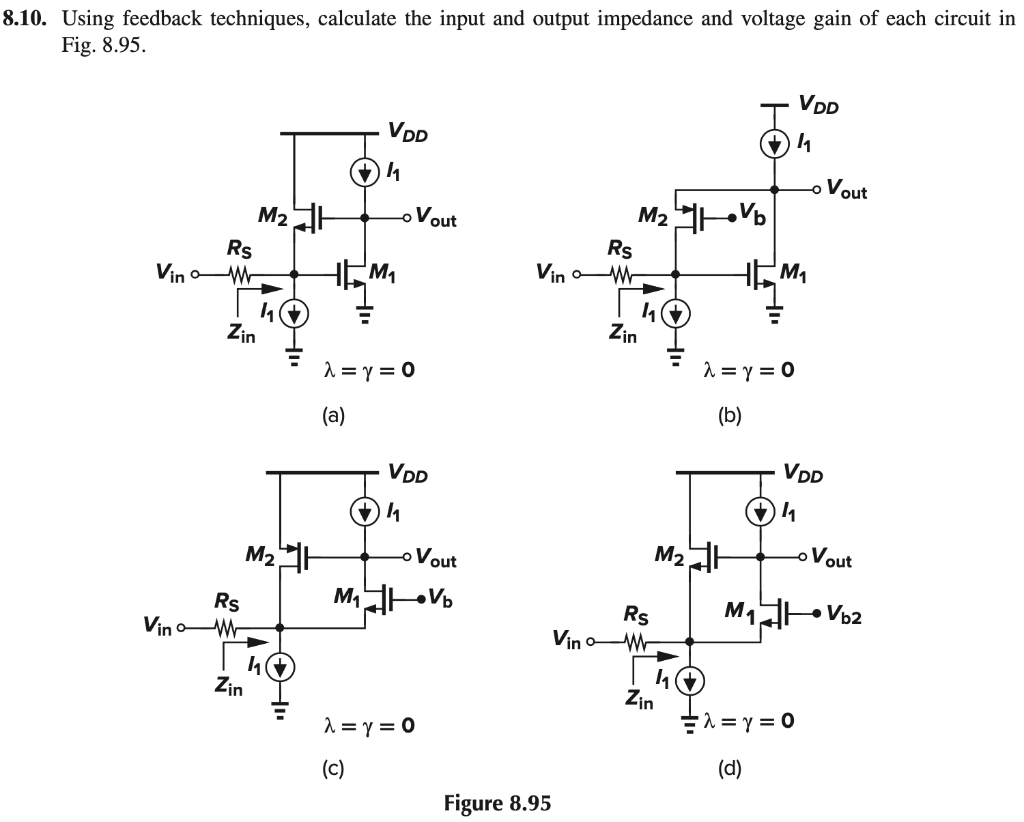 Solved 10. Using feedback techniques, calculate the input | Chegg.com
