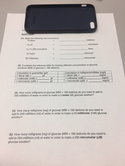 Solved QUES (1) Make the following unit conversions 15 | Chegg.com