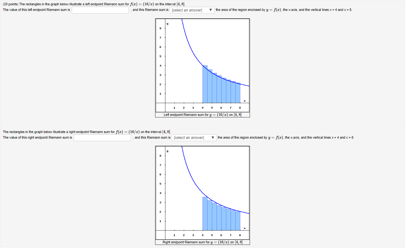 Solved (20 points) The rectangles in the graph below | Chegg.com
