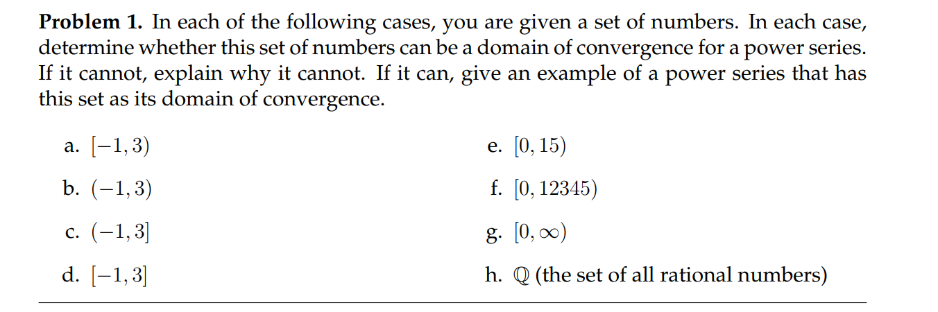 Solved Problem 1. In each of the following cases, you are | Chegg.com