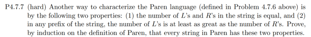 Solved P4.7.6 (uses Java) We can define the balanced | Chegg.com