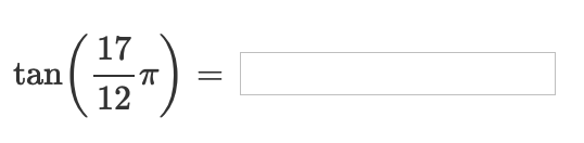 Solved 17 tan ( TT = 12 | Chegg.com