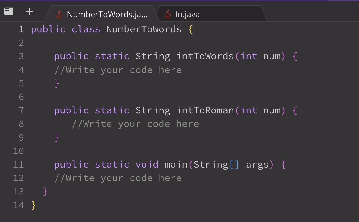Solved Main class: Read in numbers between 0-999 until the | Chegg.com