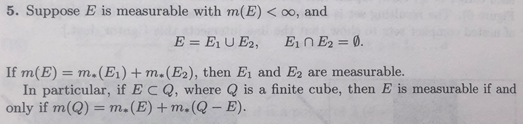 Solved 5 Suppose E Is Measurable With M E